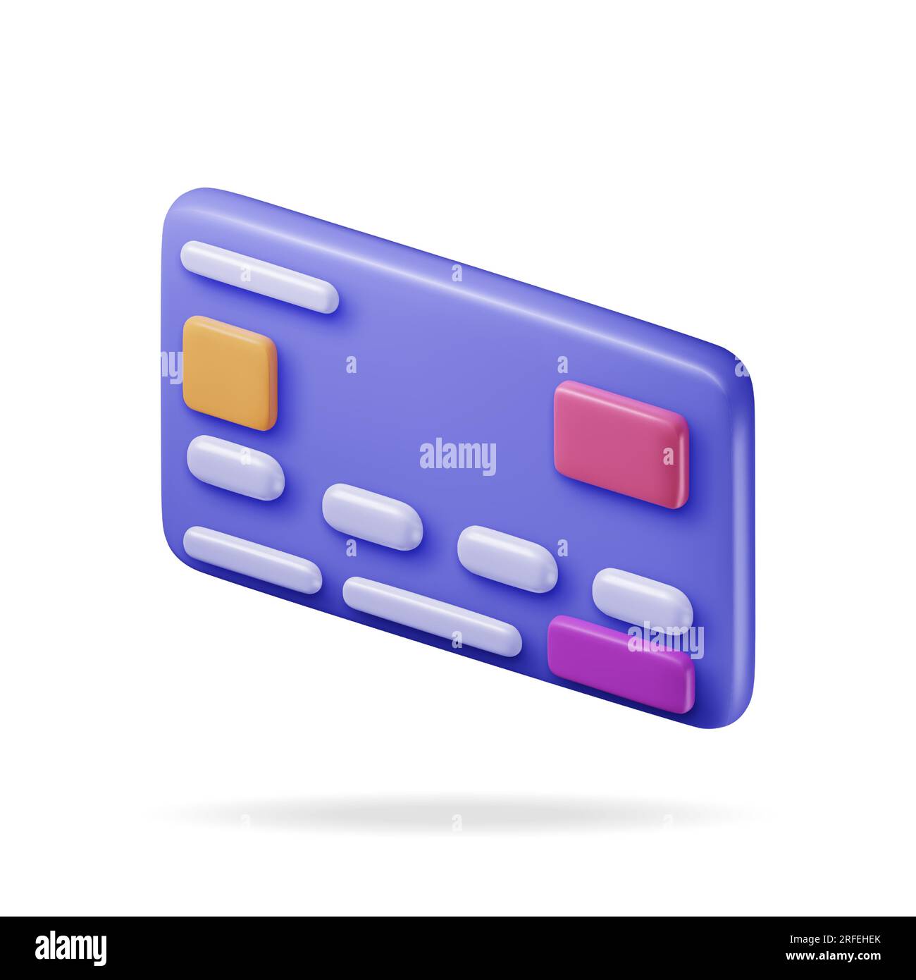 3D Bank Card Isolated on White Stock Vector Image & Art - Alamy