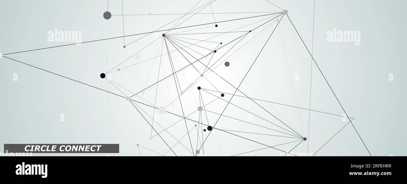 Abstract technology triangle pattern. Connection structure. Vector science background. Polygonal ...