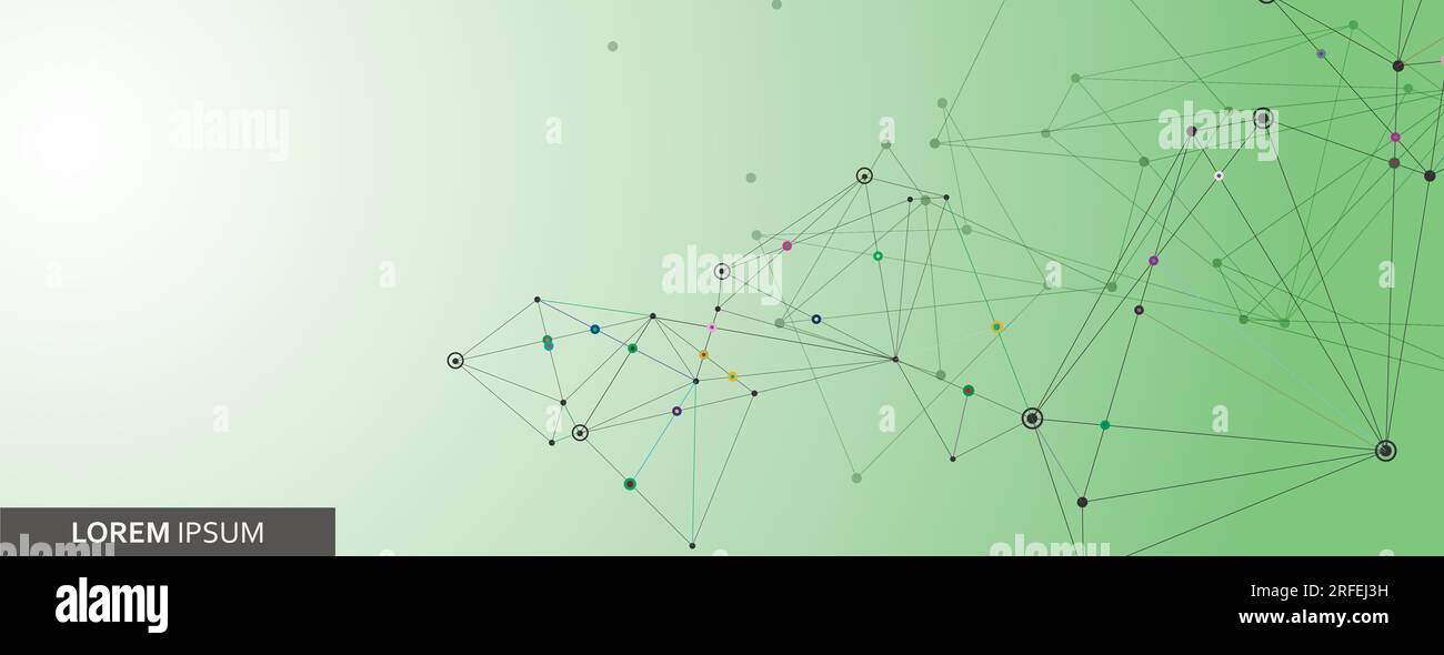 Connected dots and lines. Internet connection, abstract sense of ...