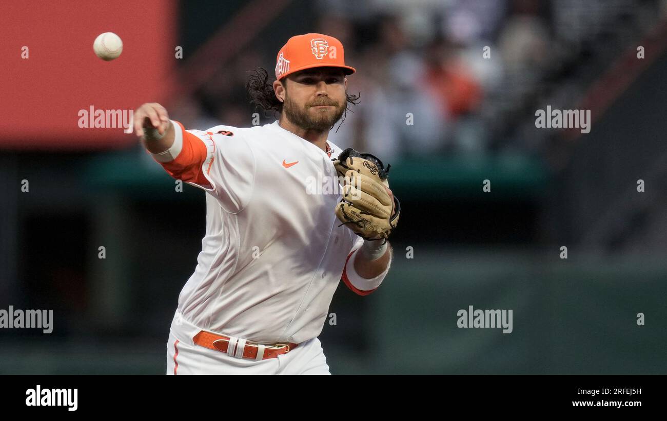 San Francisco Giants shortstop Brandon Crawford against the Arizona ...