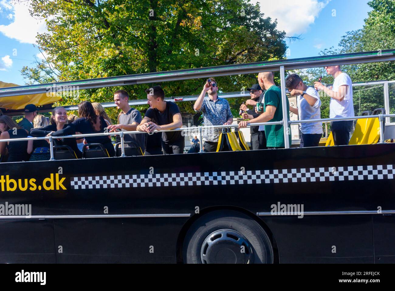 Copenhagen, Denmark, Crowd Young People, Teenagers, Drinking on Party ...