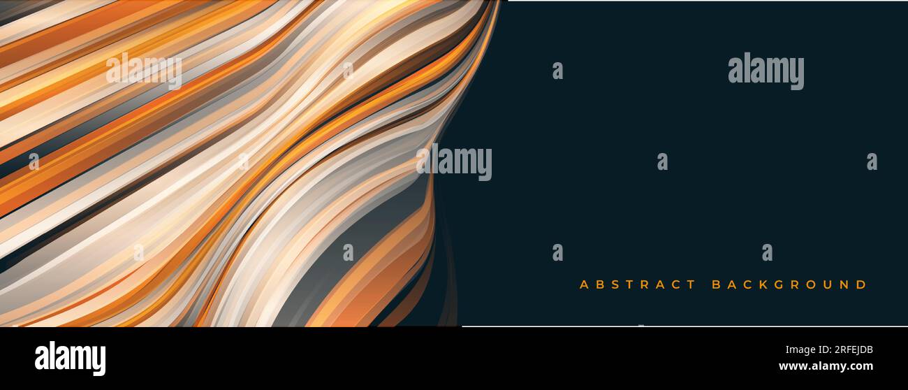 Vector modern abstract background with colorful wave lines. Vector illustration Stock Vector ...