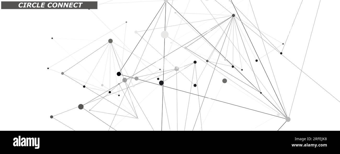 Abstract Technology Triangle Pattern Connection Structure Vector Science Background Polygonal