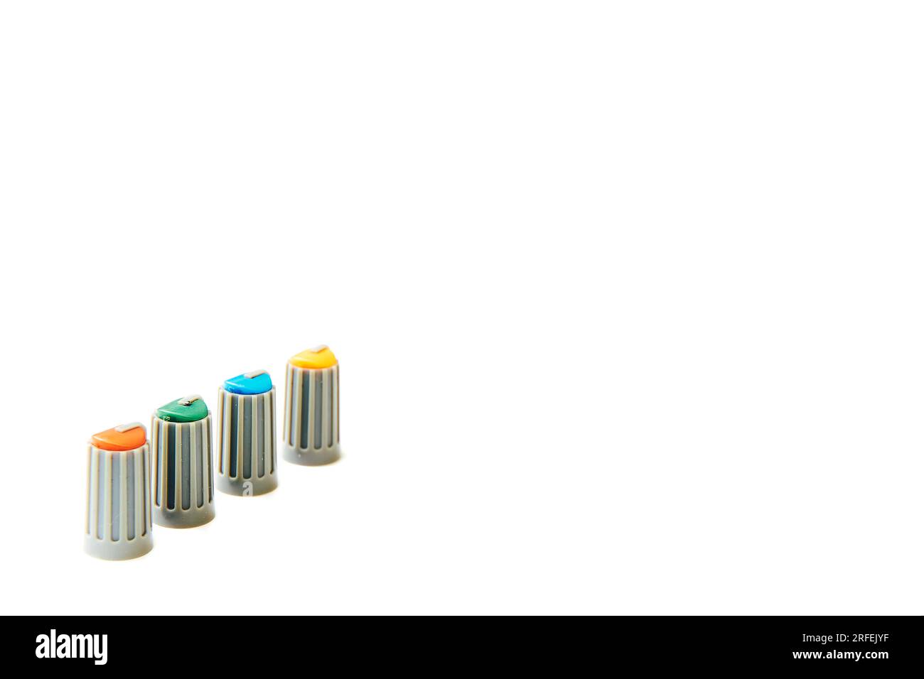 Buttons Potentiometers For Volume And Frequencies Of The Mixer