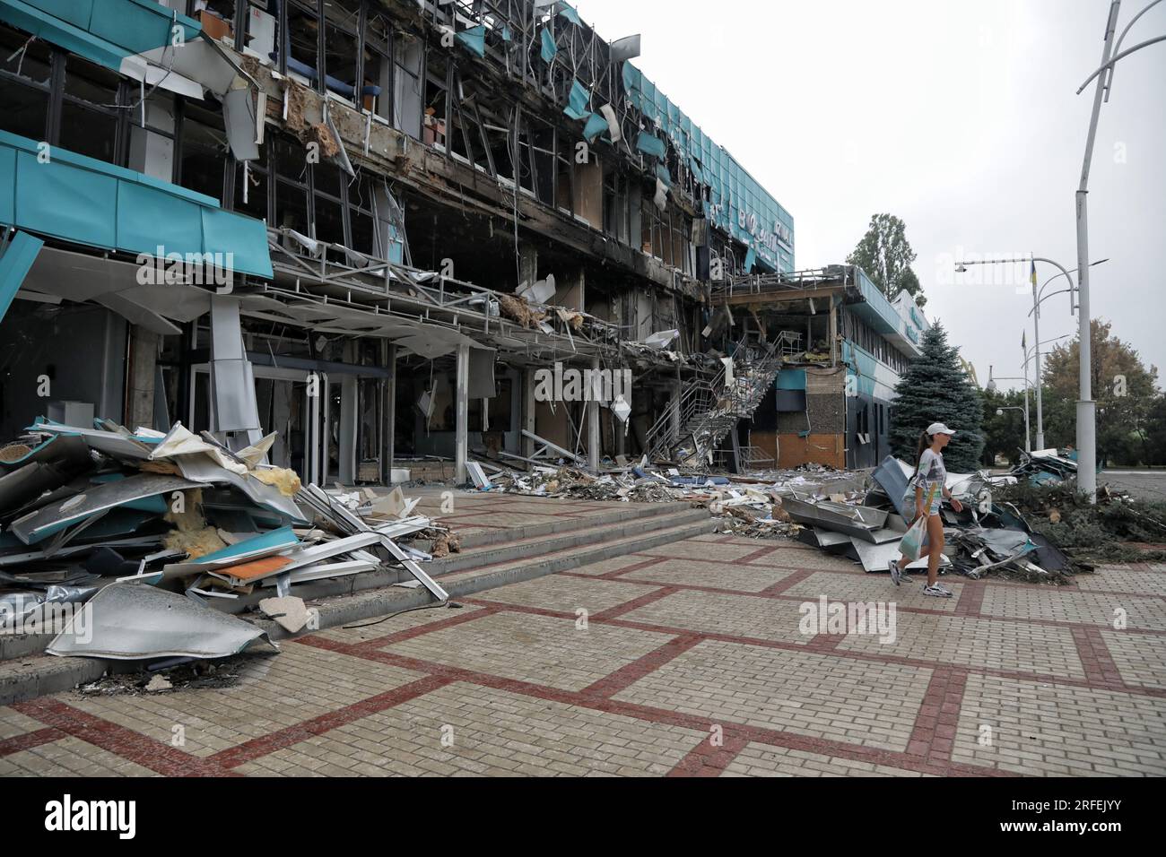 IZMAIL, UKRAINE - AUGUST 2, 2023 - The building of the Marine Terminal ...