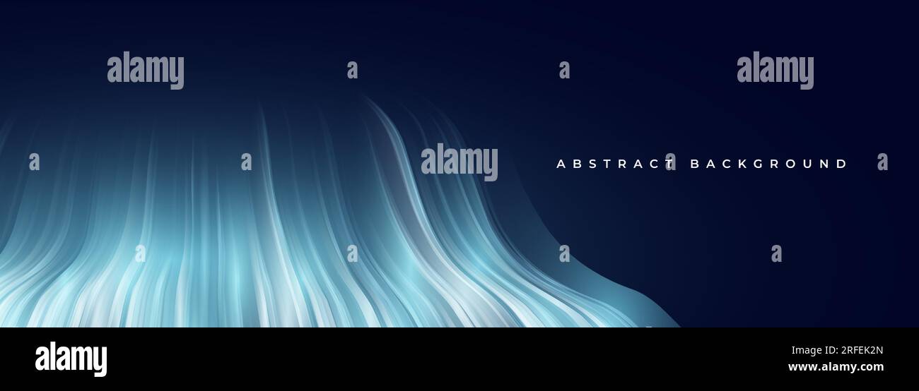 3D render vector abstract background. Dark futuristic wide vector ...