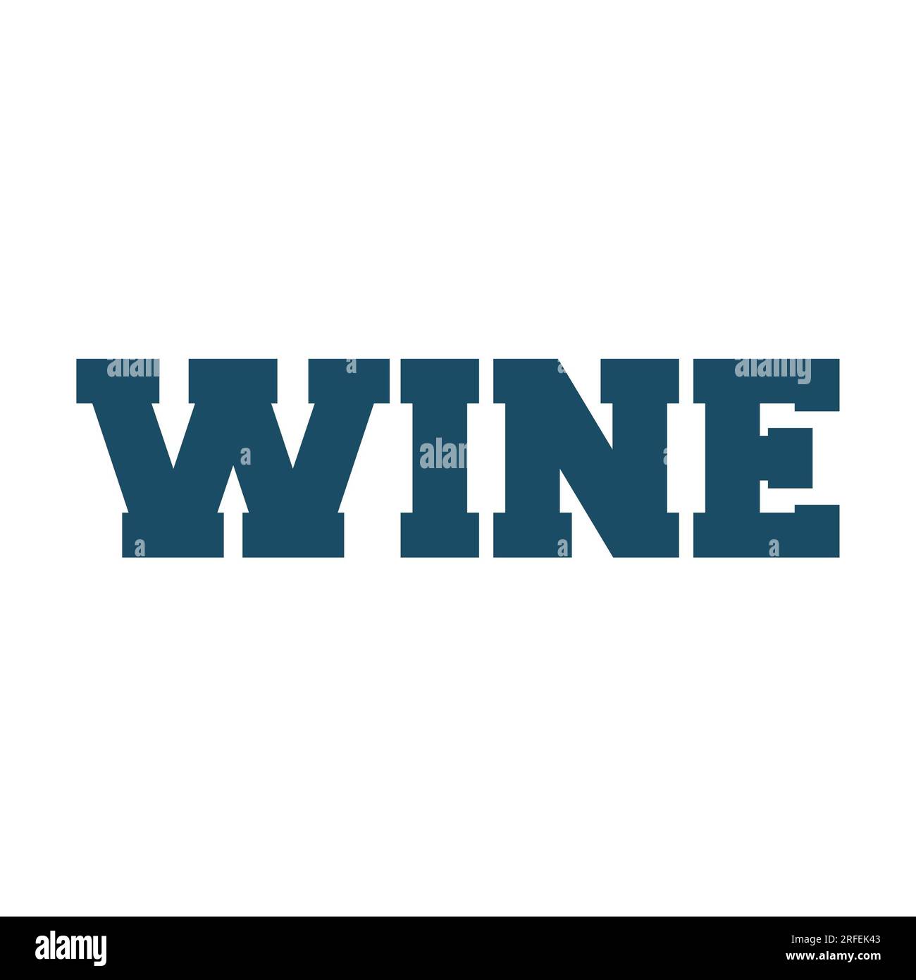 Wine word on white background. Isolated illustration Stock Photo - Alamy