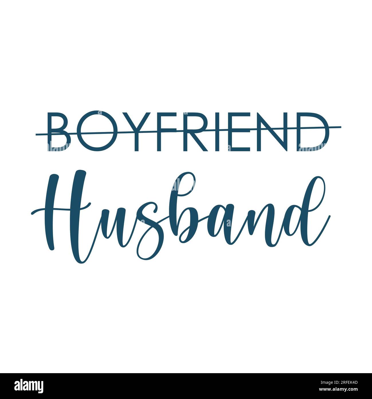 Not boyfriend but husband on white background. Isolated illustration ...