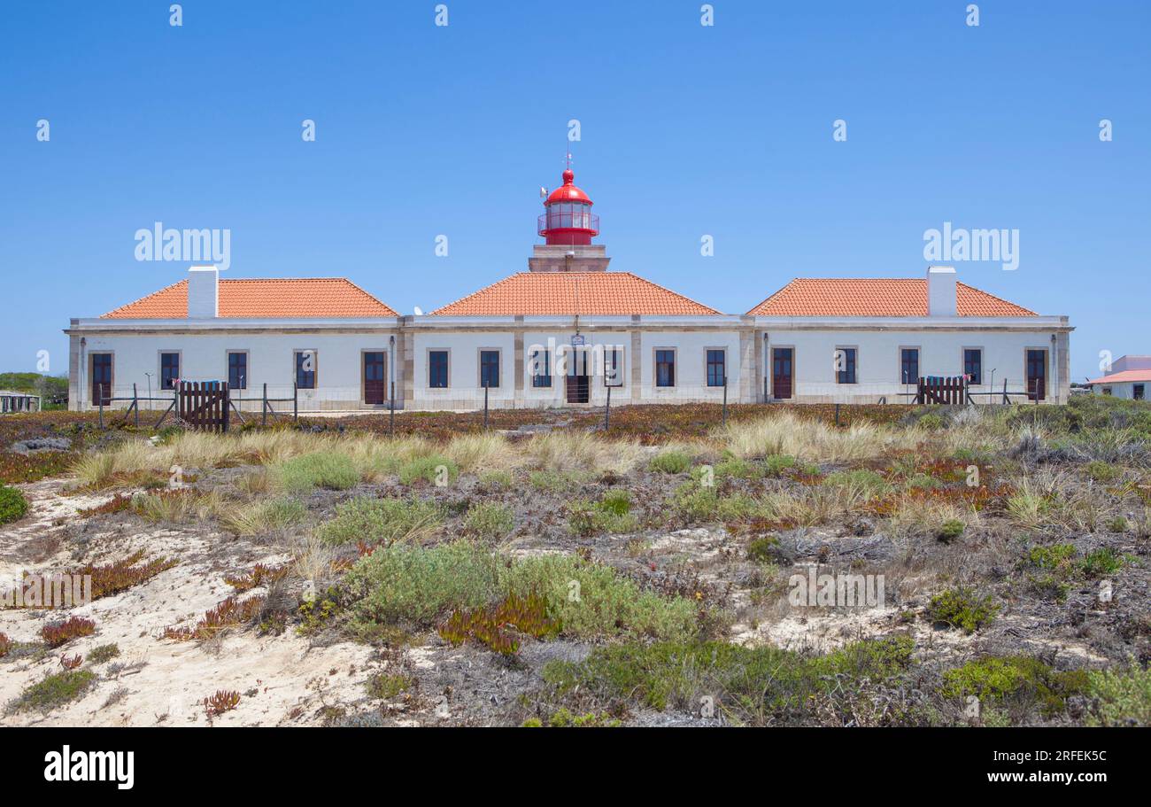 Cabo Sardao Lighthouse, placed at Westernmost point of the Alentejo ...