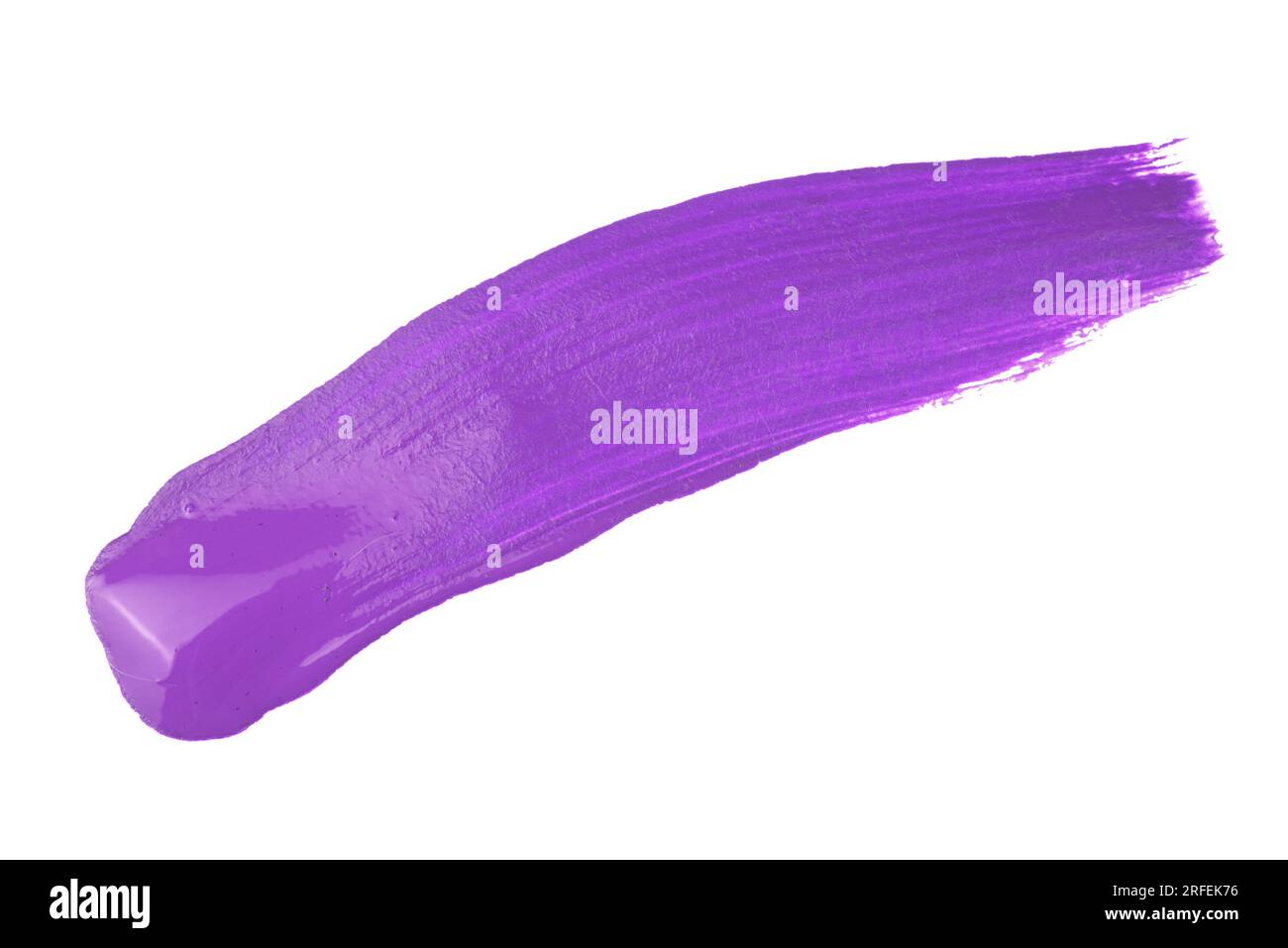 Paint brush stroke texture lilac purple watercolor isolated on a white ...