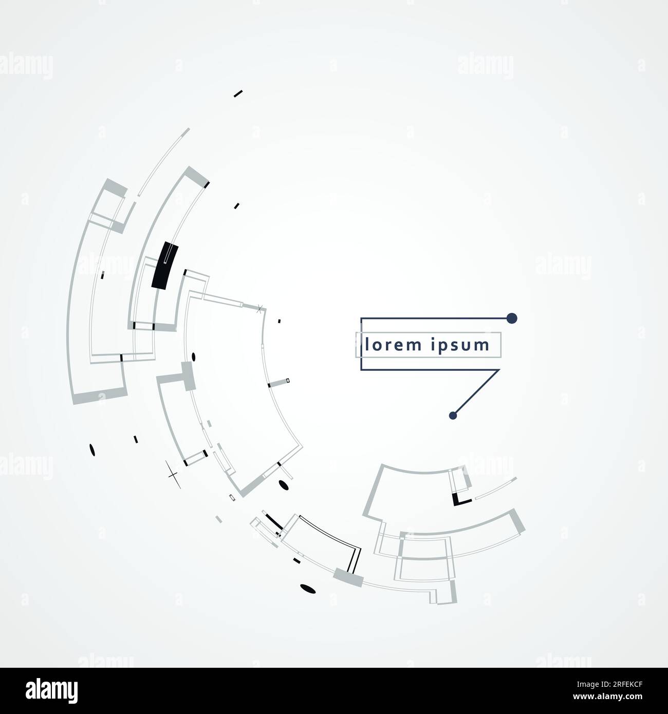 Abstract circular shapes form. Logo design. Vector illustration ...