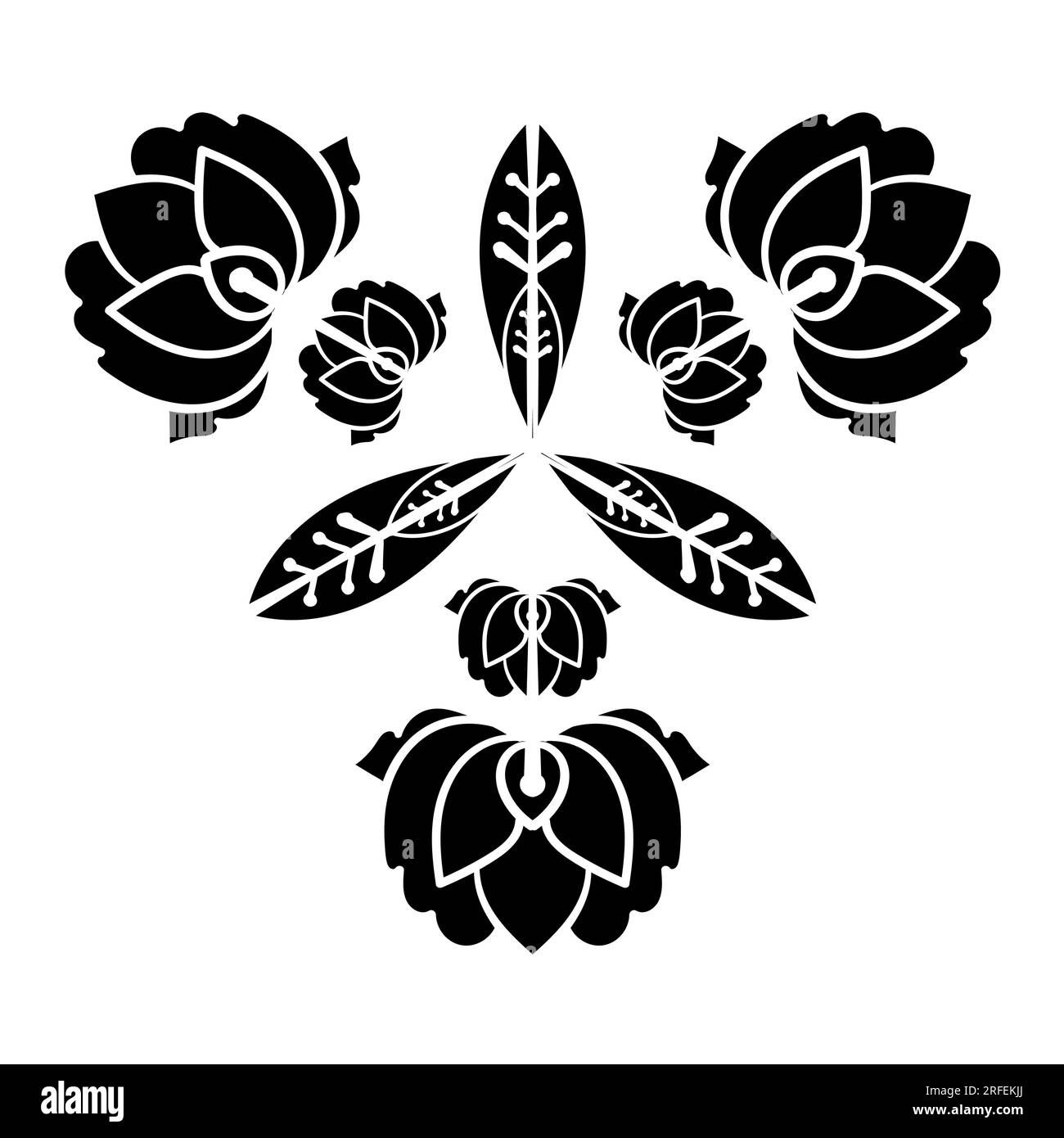 Floral vector element for graphic design Stock Vector Image & Art - Alamy
