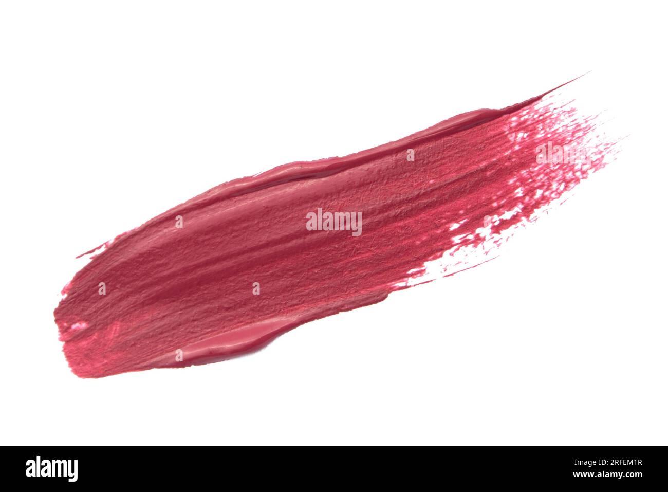 Red brush stroke over white background Stock Photo - Alamy