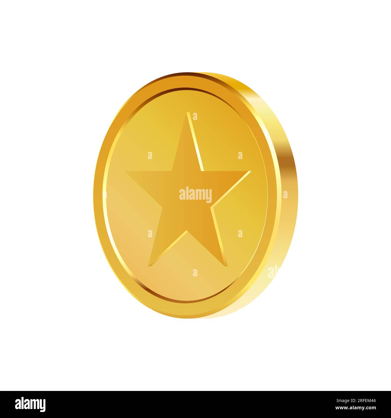 Golden money. Rotating gold coin Stock Vector Image & Art - Alamy