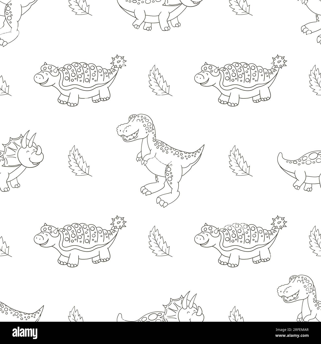 Preschool Dinosaur Pattern