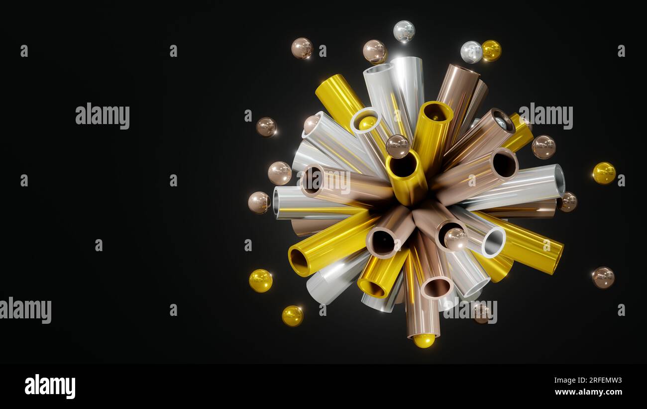 Abstract background with bright colors. A composition of balloons and ...