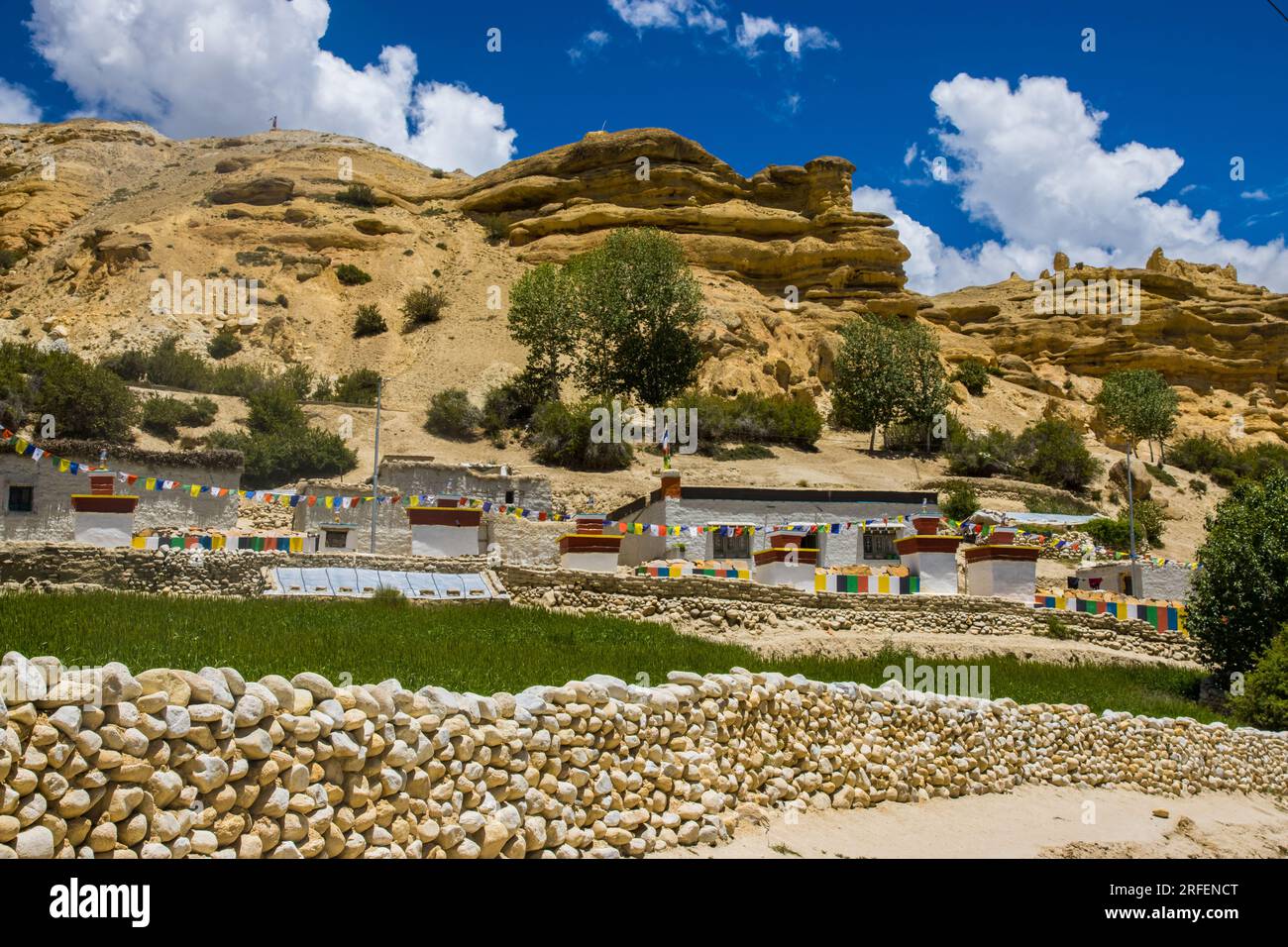 Century Old Gumba and Gompas monastery around Chhoser Village in Upper ...