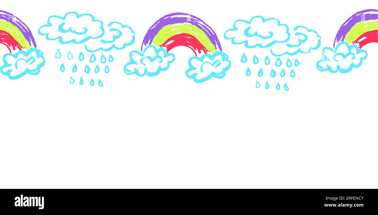 Rain Border Vector