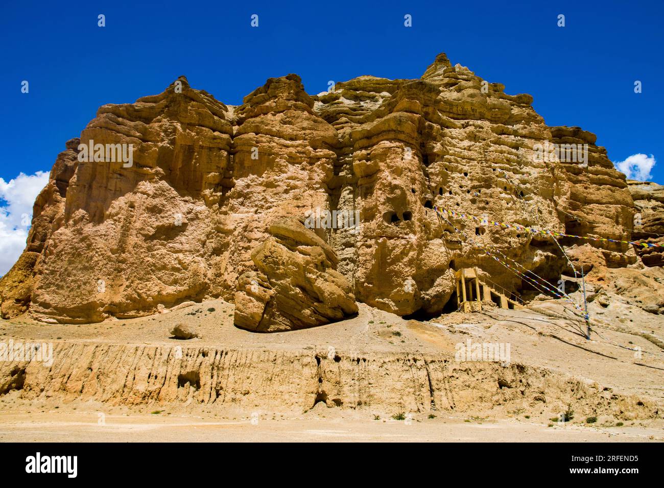 Chhoser Jhong aka Sky Cave a man made cave area in desert of Upper ...