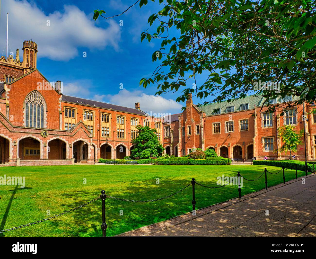 Queens University Belfast Northern Ireland The Quadrangle Of The