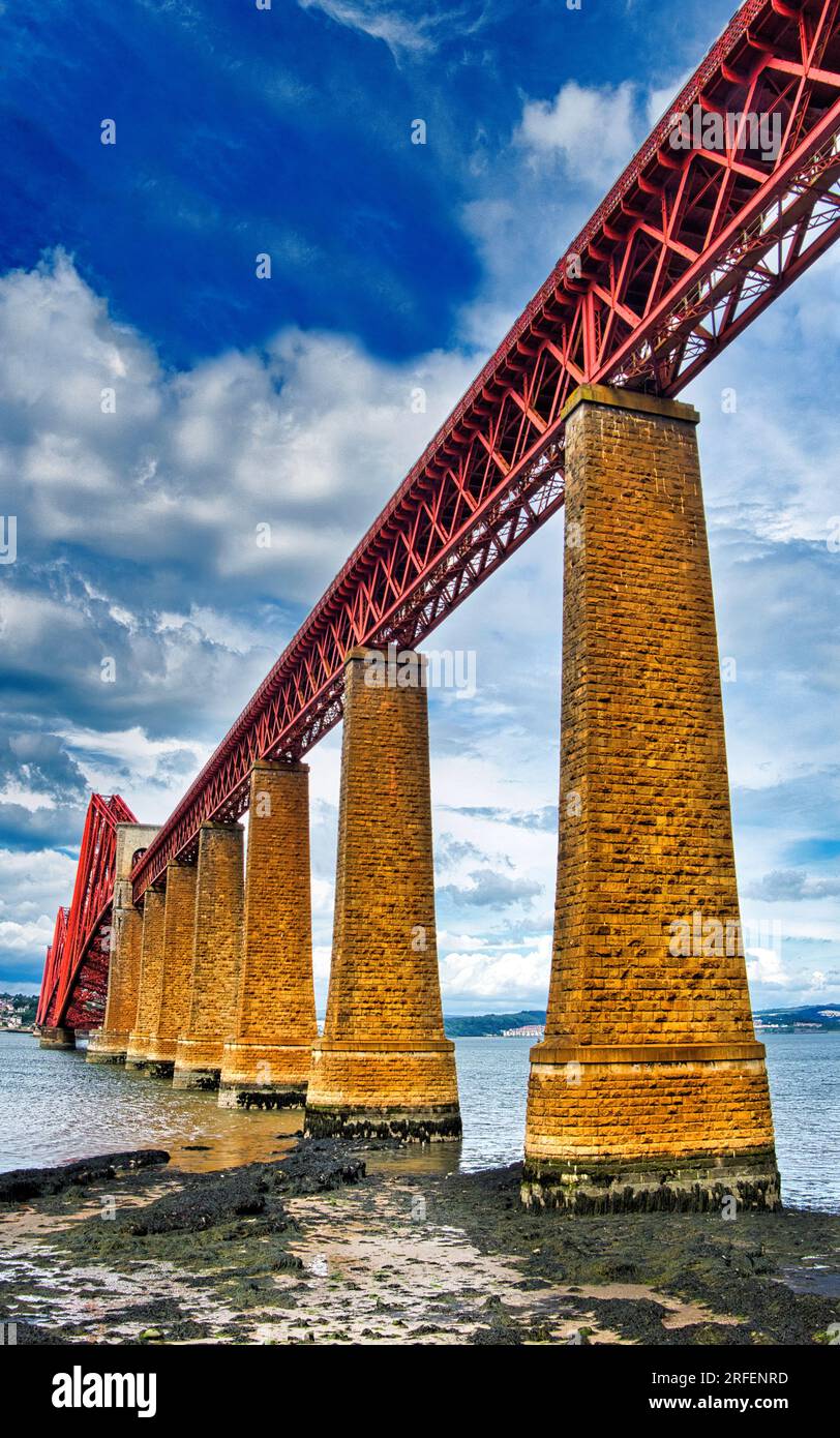 The Forth Bridge at Queensferry near Edinburgh, Scotland Stock Photo ...