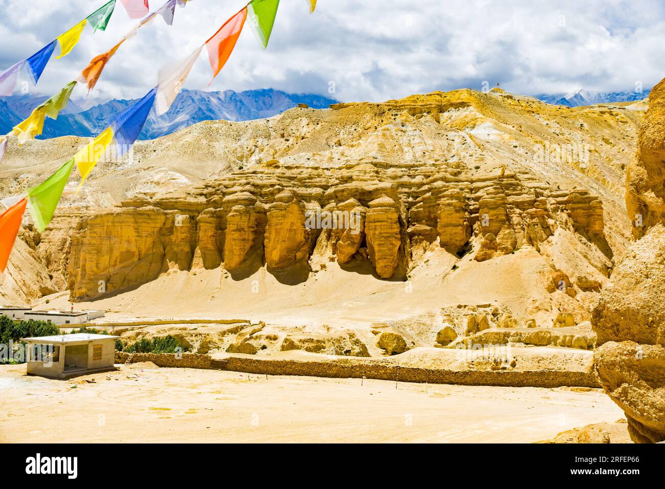 Chhoser Jhong aka Sky Cave a man made cave area in desert of Upper ...