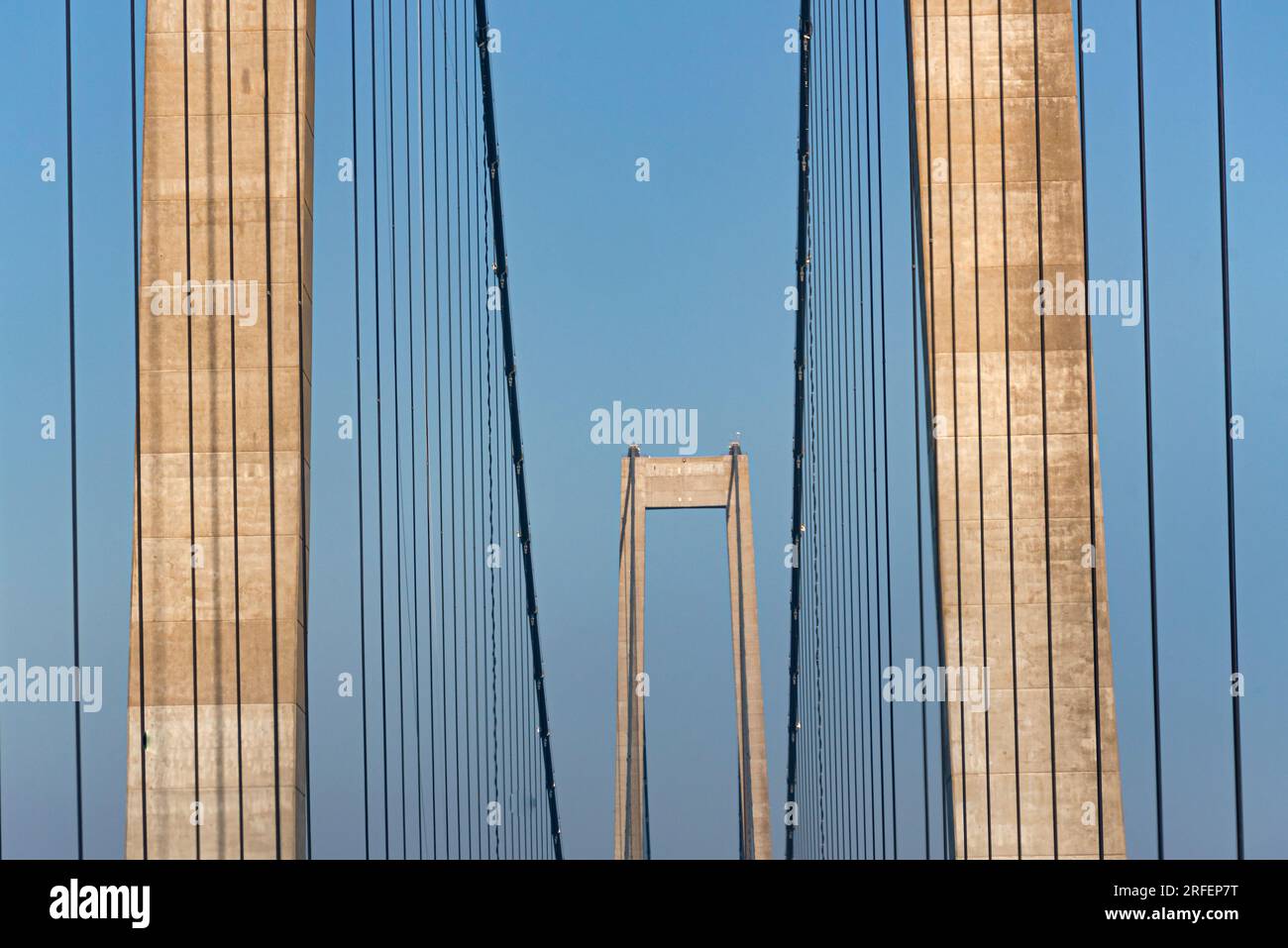 The East Bridge crossing the Great Belt, part of the Great belt Fixed ...