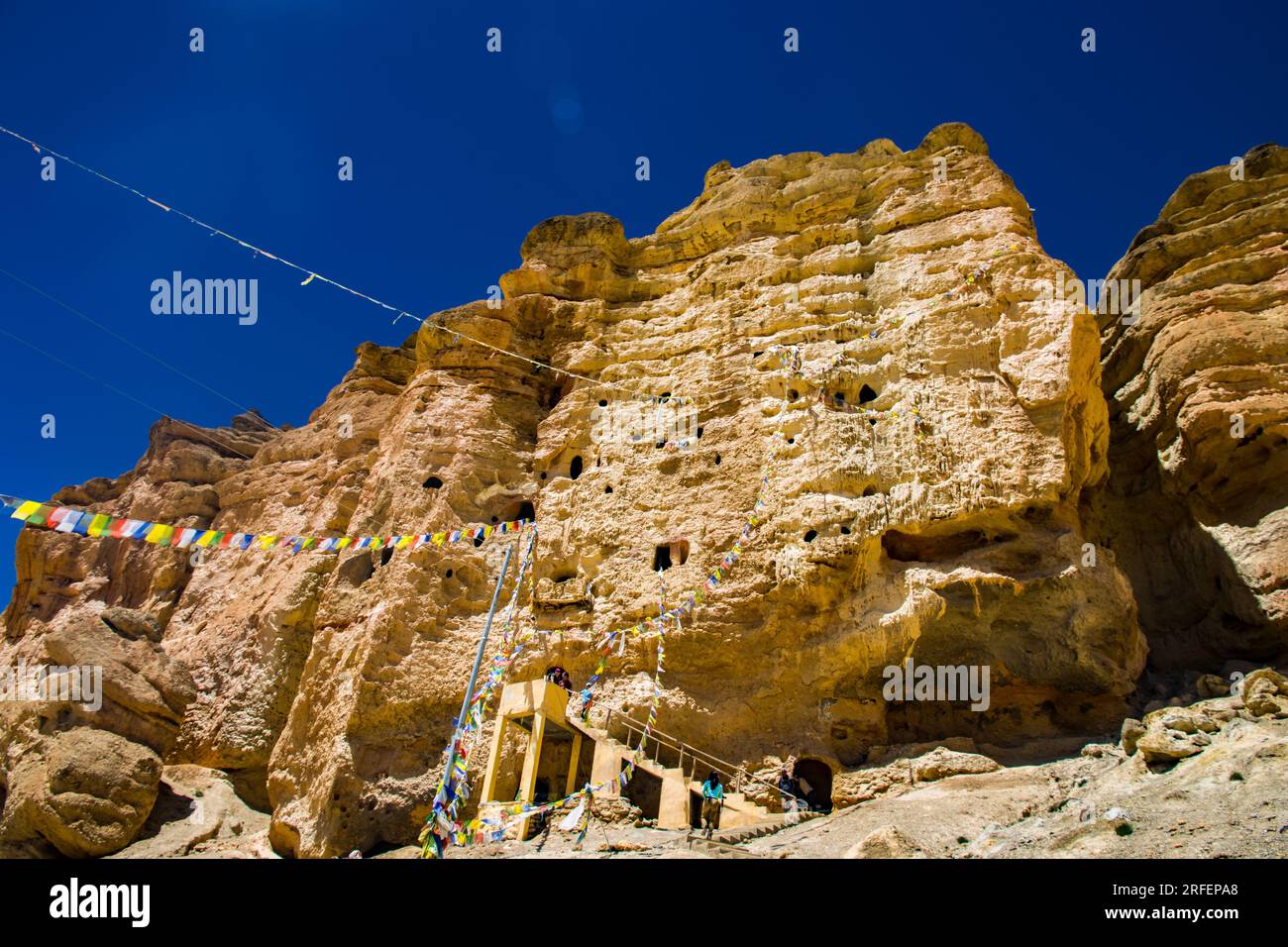 Chhoser Jhong aka Sky Cave a man made cave area in desert of Upper ...