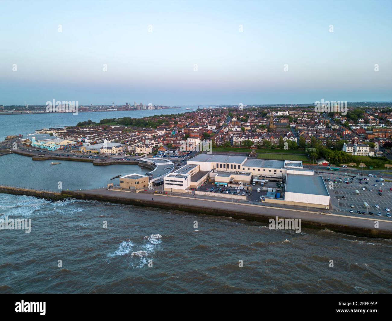 Marine Point Retail And Leisure Park on New Brighton waterfront, Wirral ...