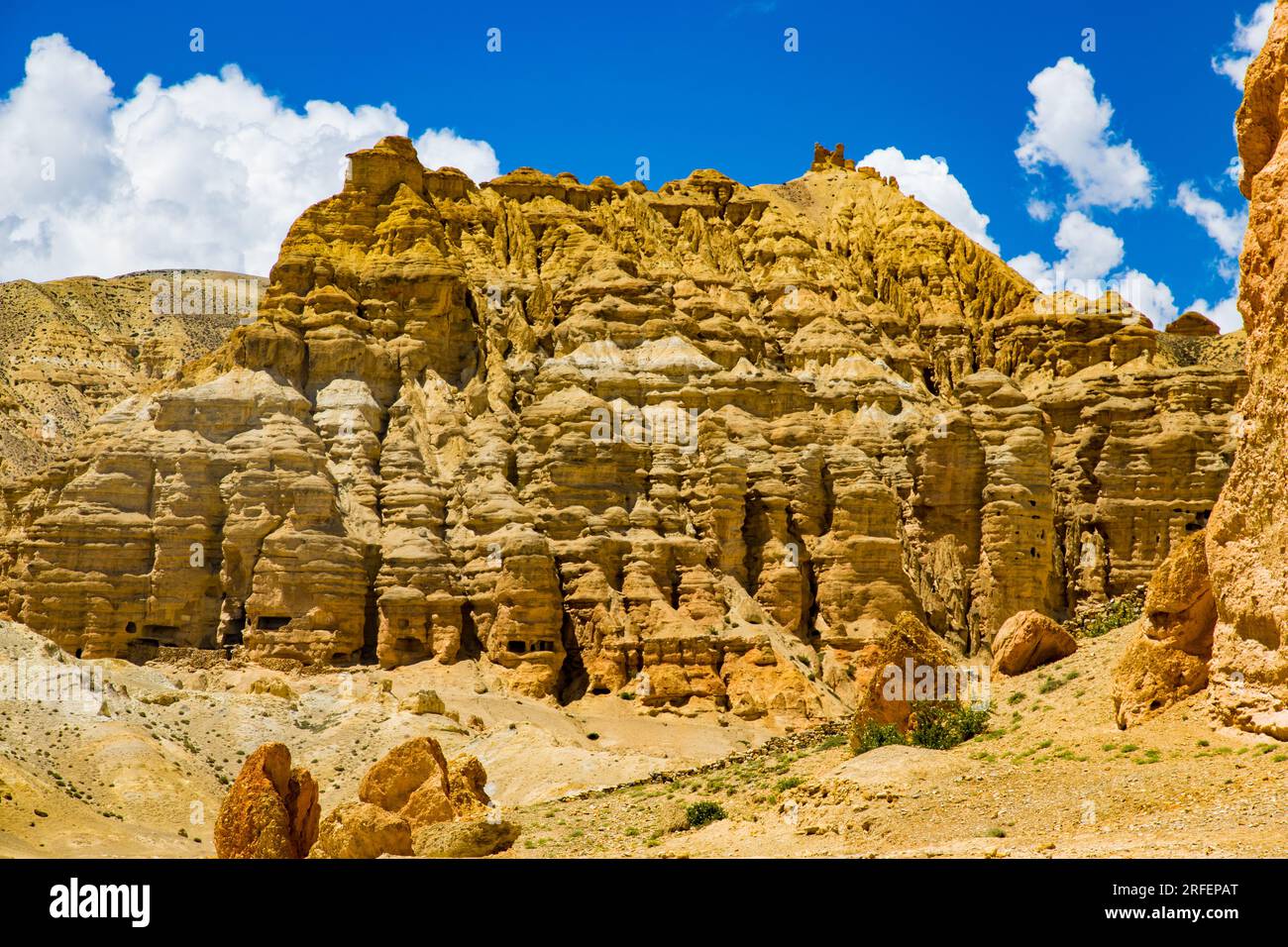 Chhoser Jhong aka Sky Cave a man made cave area in desert of Upper ...