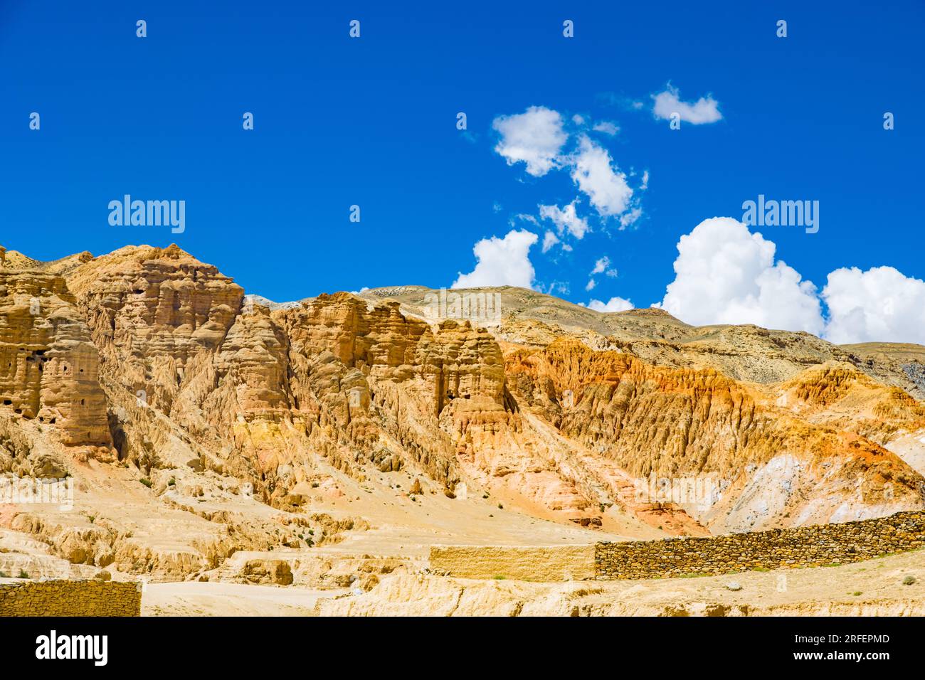 Chhoser Jhong aka Sky Cave a man made cave area in desert of Upper ...