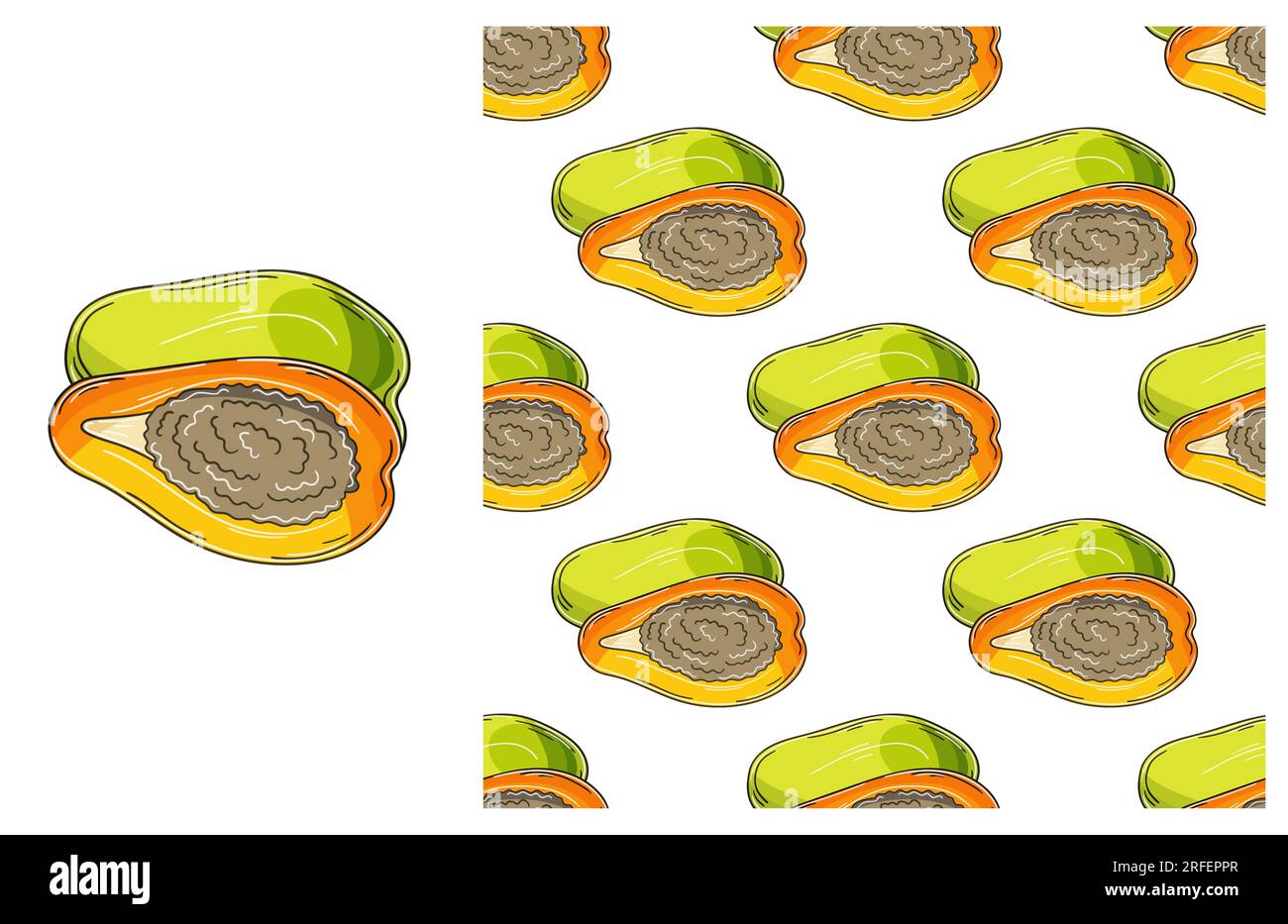 Melon tree Stock Vector Images - Alamy