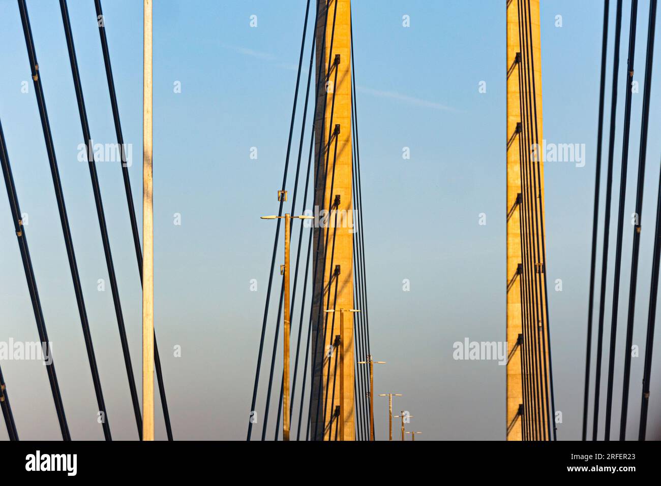 The East Bridge crossing the Great Belt, part of the Great belt Fixed ...