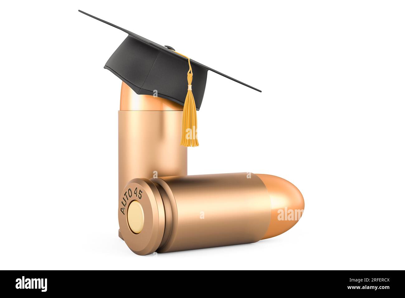 Laptop with graduation cap. Shooting Courses concept. 3D rendering ...