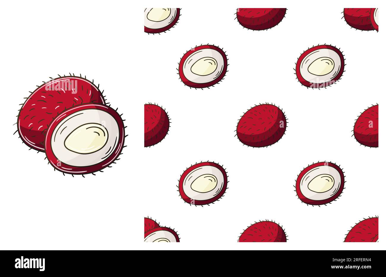 Rambutan in kitchen Stock Vector Images - Alamy