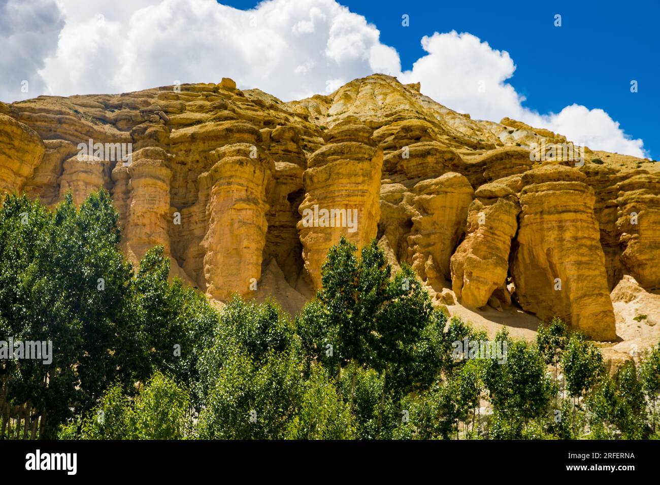 Chhoser Jhong aka Sky Cave a man made cave area in desert of Upper ...
