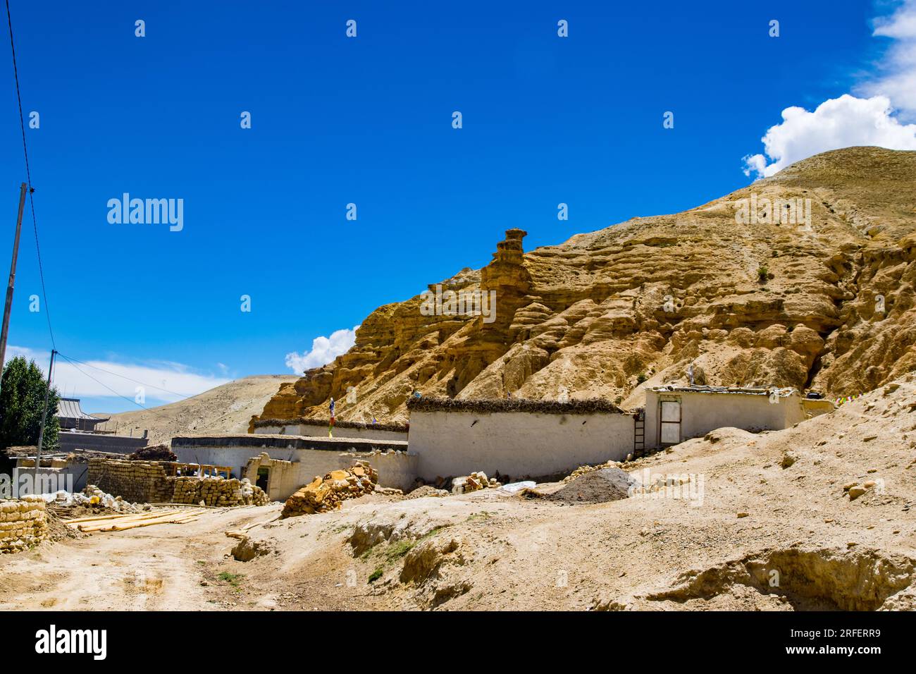 Chhoser Jhong aka Sky Cave a man made cave area in desert of Upper ...
