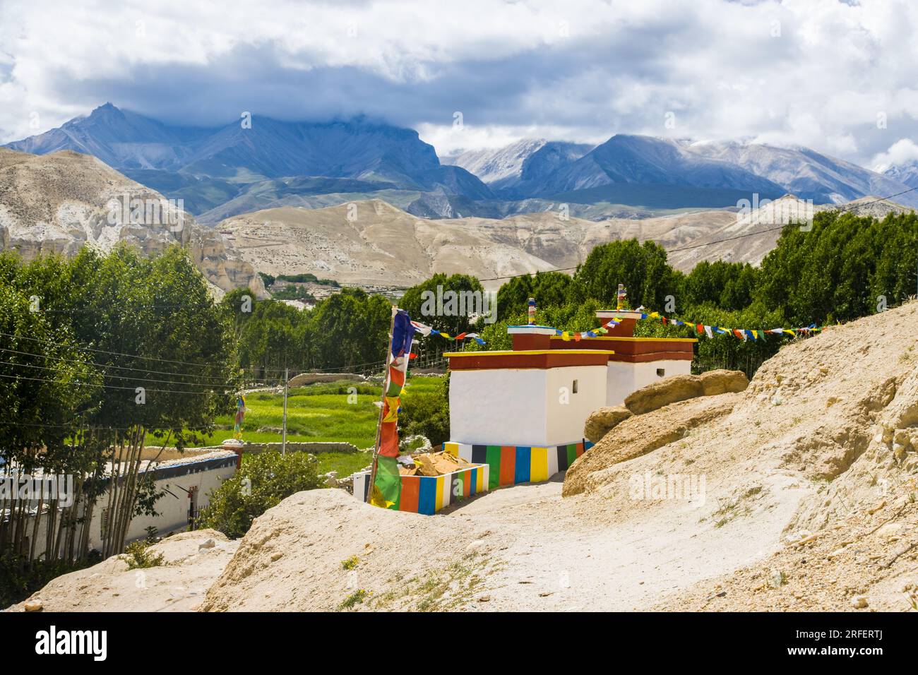 Century Old Gumba and Gompas monastery around Chhoser Village in Upper ...