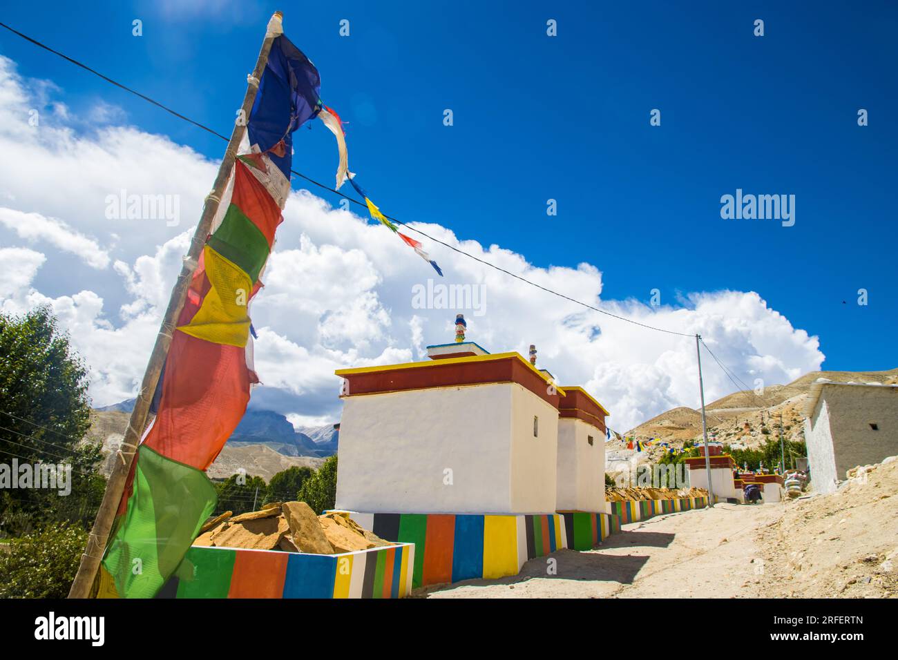 Century Old Gumba and Gompas monastery around Chhoser Village in Upper ...
