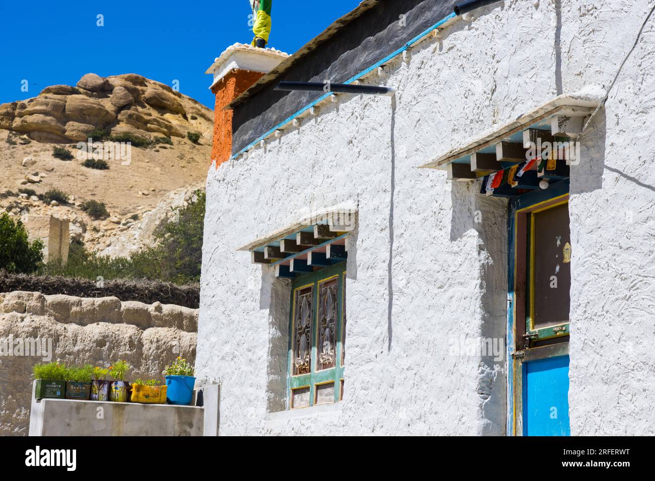 Century Old Gumba and Gompas monastery around Chhoser Village in Upper ...