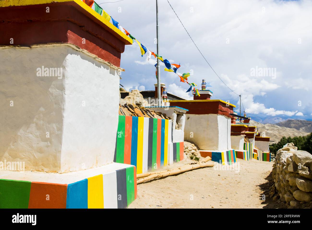 Century Old Gumba and Gompas monastery around Chhoser Village in Upper ...