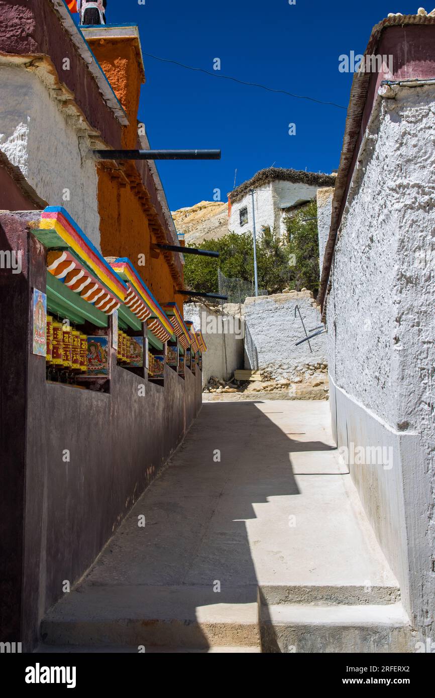 Century Old Gumba and Gompas monastery around Chhoser Village in Upper ...