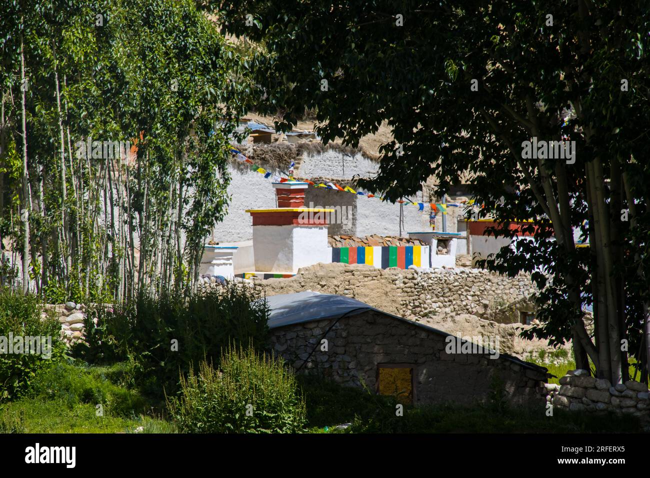 Century Old Gumba and Gompas monastery around Chhoser Village in Upper ...