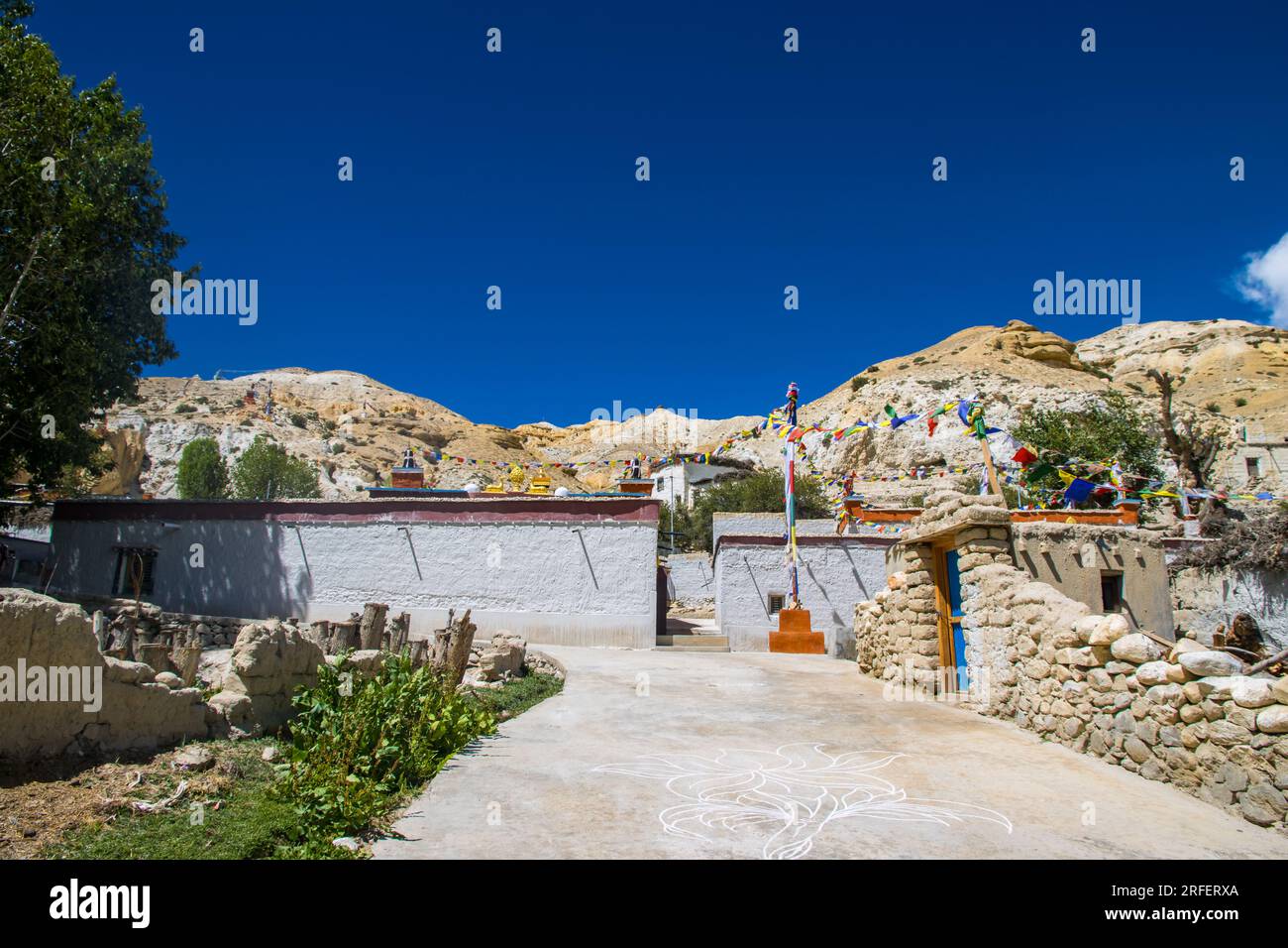 Century Old Gumba and Gompas monastery around Chhoser Village in Upper ...