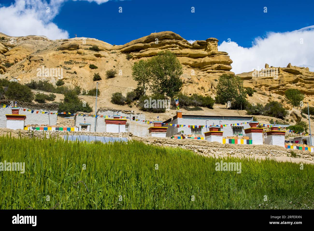 Century Old Gumba and Gompas monastery around Chhoser Village in Upper ...