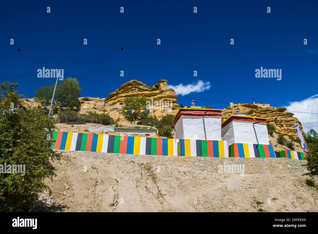 Century Old Gumba and Gompas monastery around Chhoser Village in Upper ...