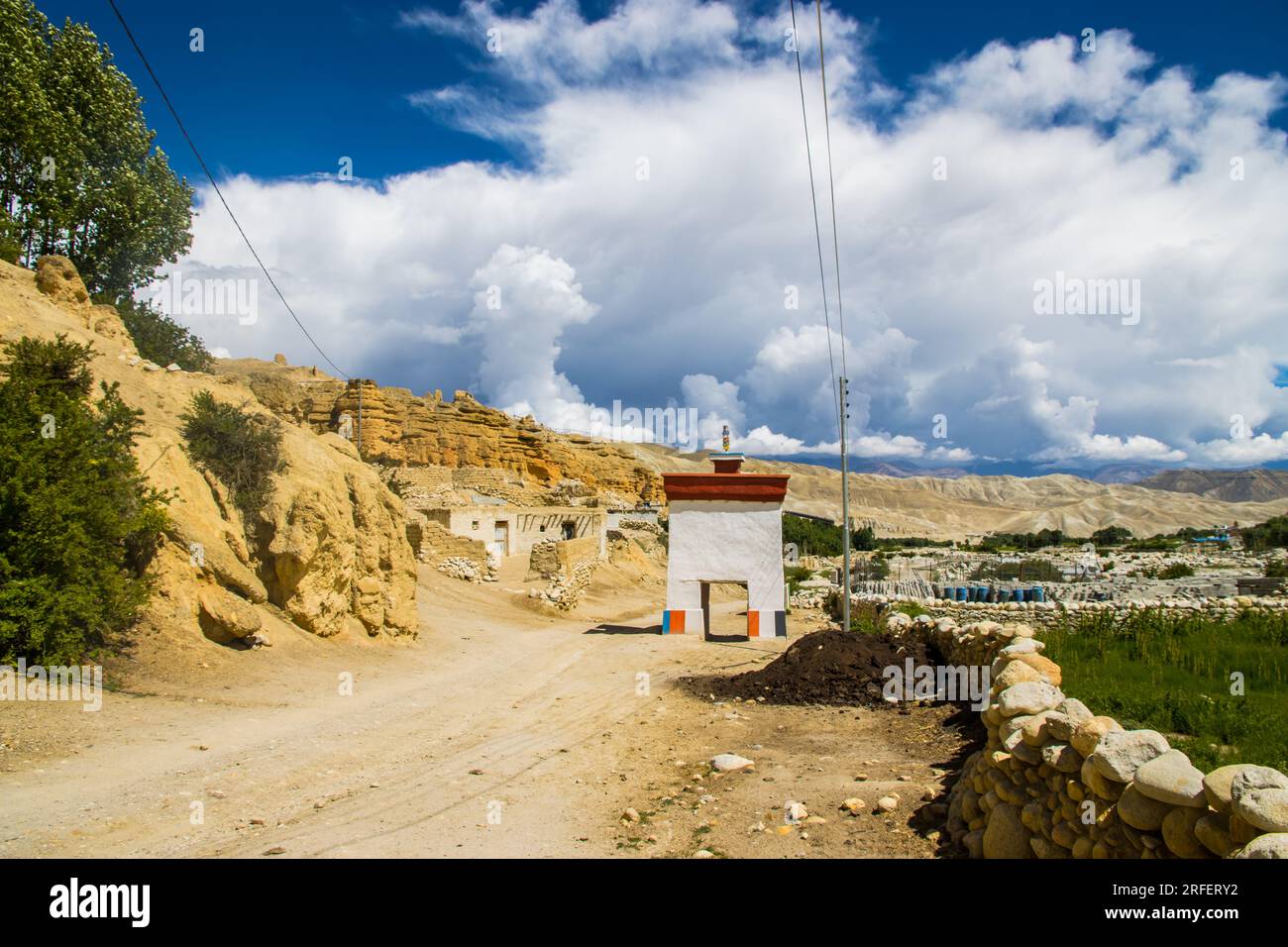 Century Old Gumba and Gompas monastery around Chhoser Village in Upper ...