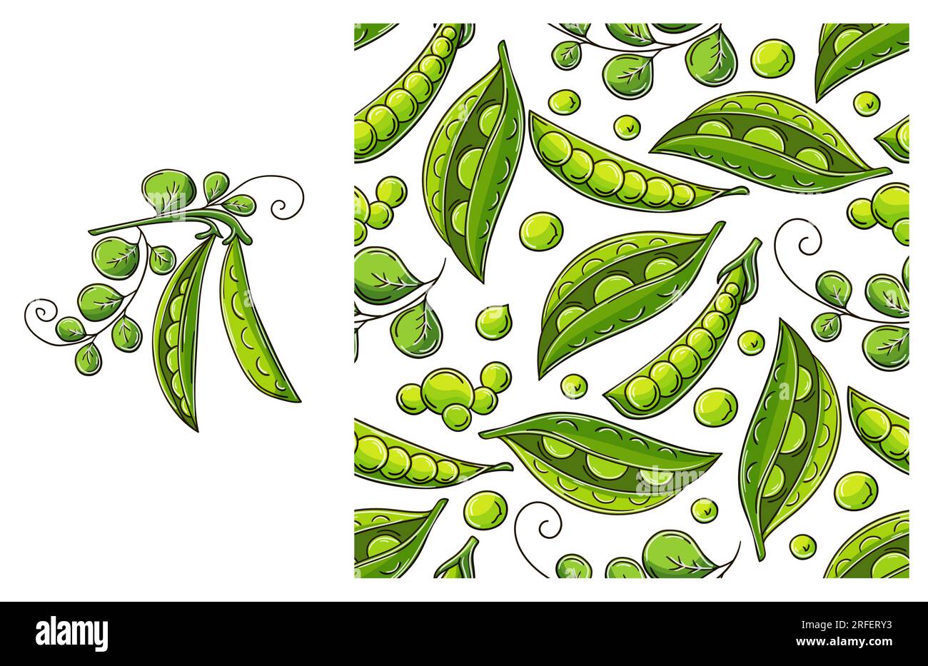 Can of sweet peas Stock Vector Images - Alamy