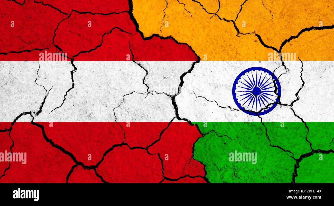Austria india national flags partnership hi-res stock photography and ...