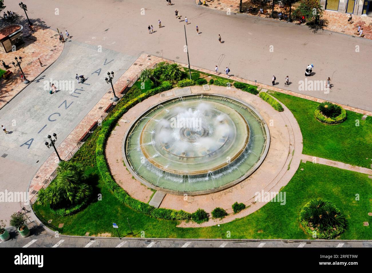 Spain, Valencia, Town Hall Square (Plaza del Ayuntamiento), town hall ...